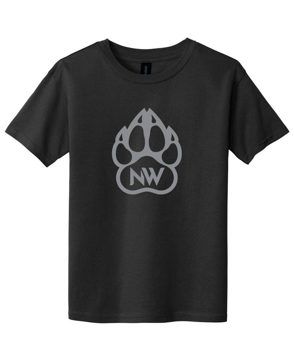 Wolf Paw Print Youth Tee – Northwest Letterman Locker